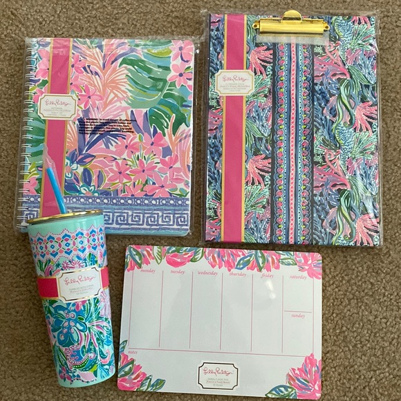 Lilly Pulitzer | Office | Lilly Pulitzer Notebook Clipboard Folio ...